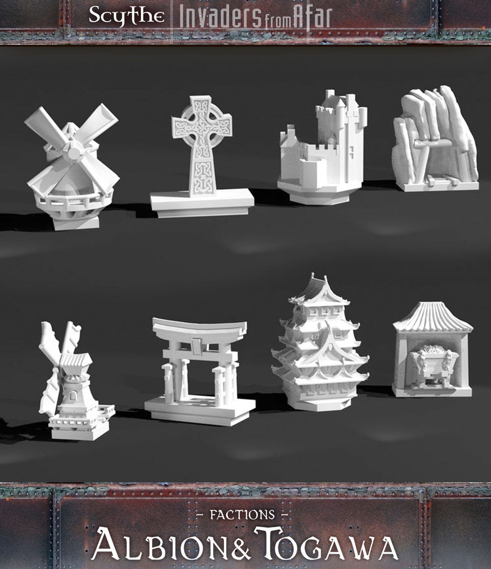 Scythe Faction Buildings Custom Meeples: Nordic Crimean - Etsy Canada