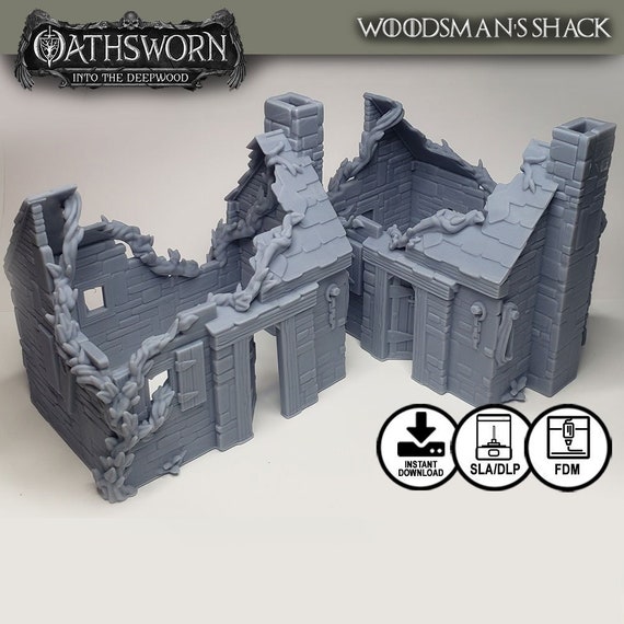 STL: Oathsworn Woodsmans Shack Digital Download Shack Building - Etsy