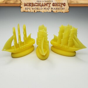 White Brig & Barc RPG World Map Markers for Dungeons N Dragons Trackers ...