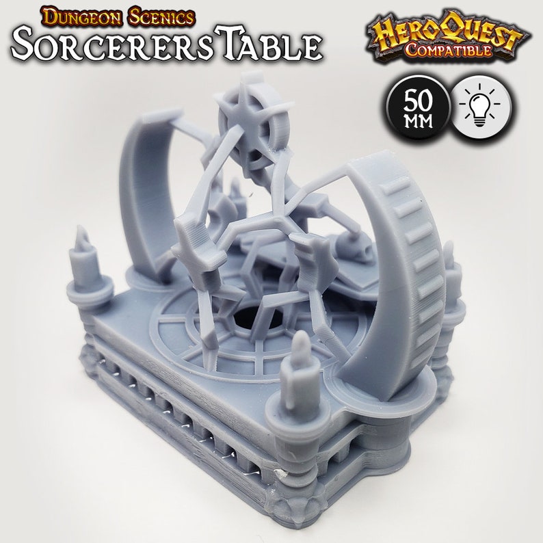25mm Sorcerers Table Heroquest Compatible LED Light-up Scenery ...