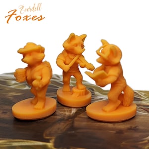 Foxes 6pcs | Everdell Spirecrest Expansion Unofficial Upgrade | Fox ...