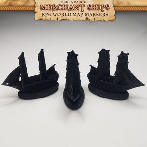 Black Brig & Barc RPG World Map Markers for Dungeons N Dragons Trackers ...