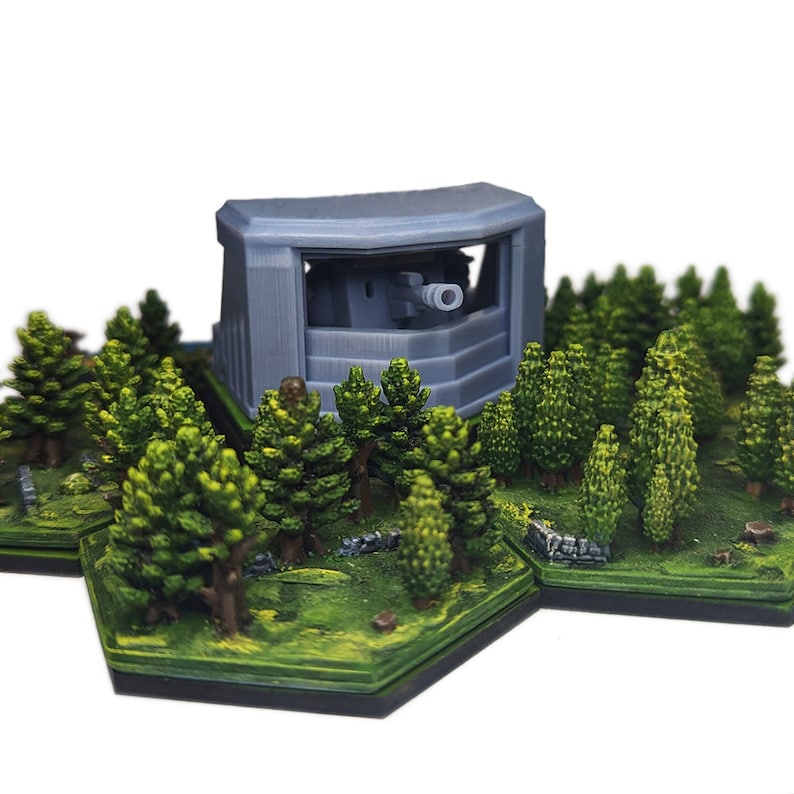 World War 2 Concrete Shore Defense Bunker | 15mm, 1/72, 6mm, WW2 TTRPG ...
