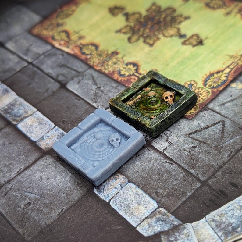 Floor Traps 25mm Heroquest Compatible HD Dungeon Terrain Miniature ...