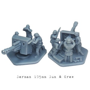 German 105mm Lefh 18 Fixed Gun & Crew Model 5pcs Artillery | 15mm, 1/72 ...