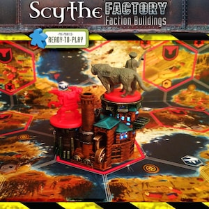 Scythe the Board Game Illuminated Factory Upgrade 3D Printed Model ...
