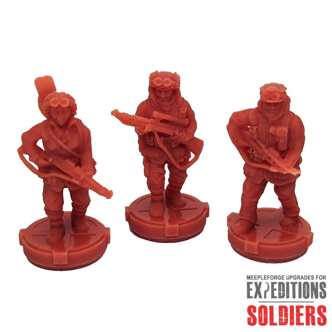 Soldiers for Scythe Expeditions 10pcs | Board Game Upgrades, 3D Printed ...