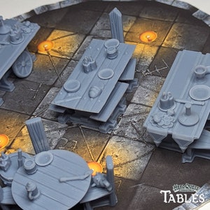 25mm Guards Feasting Table Heroquest Compatible Terrain Miniature ...