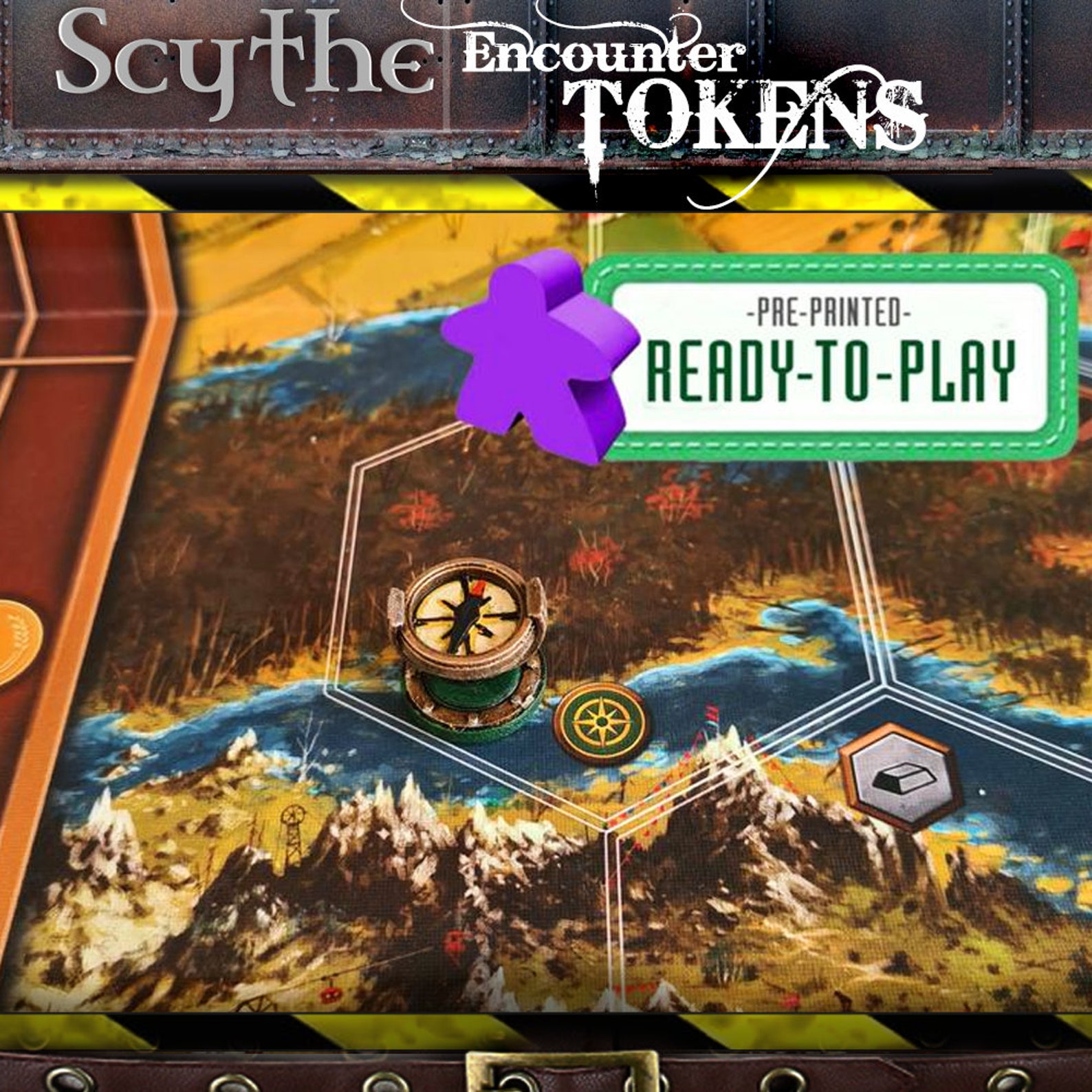 Scythe Encounter Tokens | Board Game Upgrades, 3D Printed Ready to Play ...