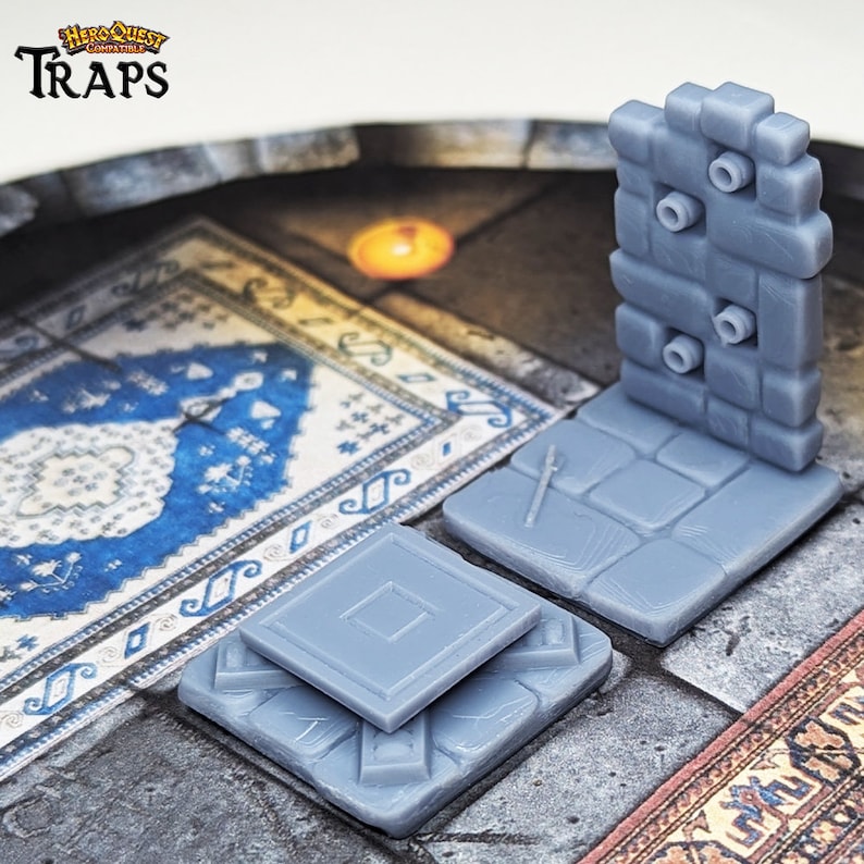 25mm Traps Heroquest Compatible Floor/wall HD Dungeon Terrain Miniature ...