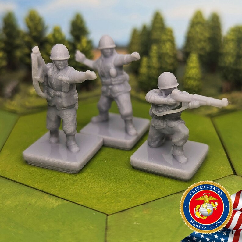 WW2 US Pacific Marines | 15mm Infantry, 1/72nd World War 2 Gaming TTRPG ...