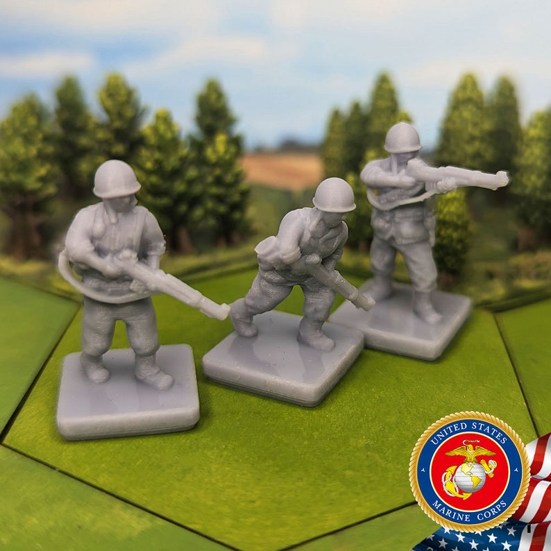 WW2 US Pacific Marines | 15mm Infantry, 1/72nd World War 2 Gaming TTRPG ...