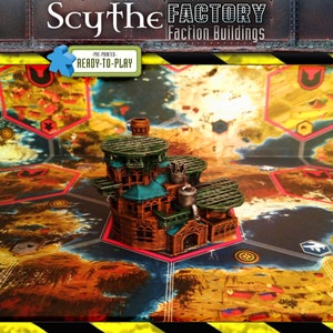 Scythe the Board Game Illuminated Factory Upgrade 3D Printed Model ...