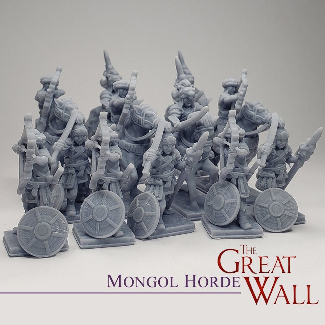 The Great Wall Mongol Horde 3D Printed Expansion Miniatures | Ghengis ...