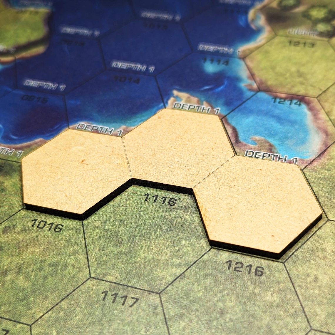 3-tile Arch Multi-hex 1.25" MDF Bases | TTRPG Scenery, Battlefield RPG ...