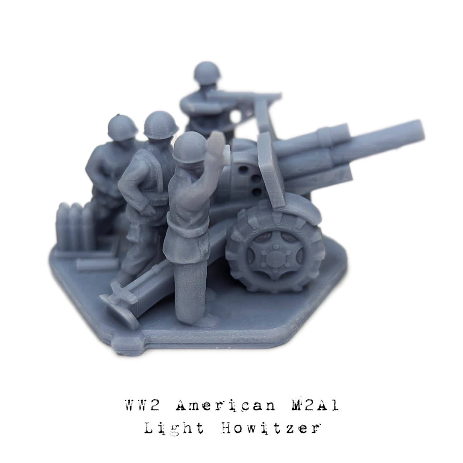 WW2 American M2A1 Light Howitzer Gun & Crew | 15mm, 1/72, 107mm, WW2 ...