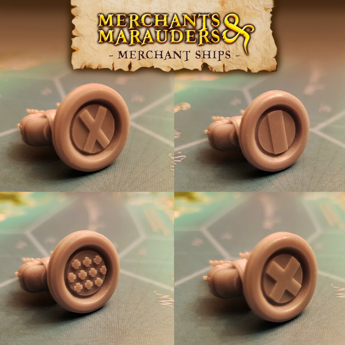 Merchants & Marauders Upgraded Merchant Ship Board Game Tokens | Custom ...