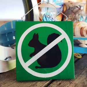 Garden Green No Squirrels Allowed No Entry Garden Sign | Yard Signage ...