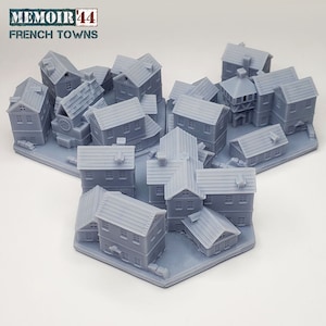 World War 2 European Towns | Set of 3 15mm, 1/72, 6mm, French World War ...