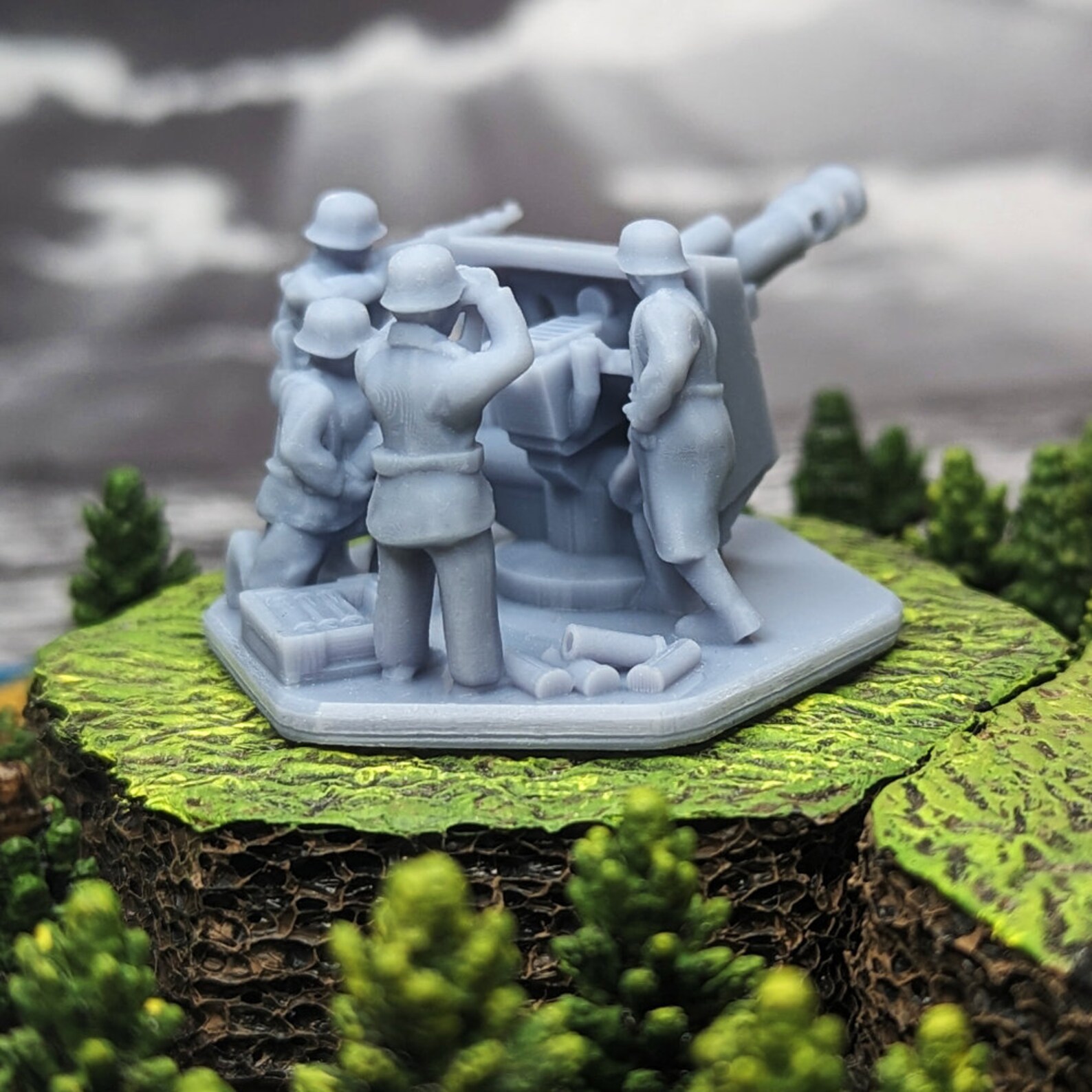 German 105mm Lefh 18 Fixed Gun & Crew Model 5pcs Artillery | 15mm, 1/72 ...