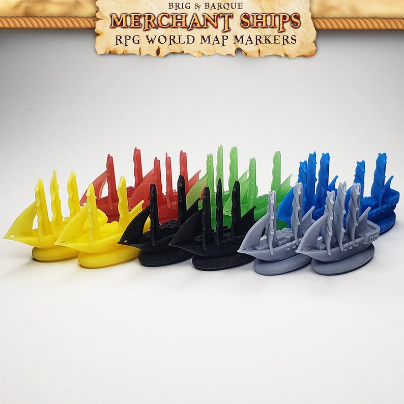 Multi-color Brig & Barc RPG World Map Markers Dungeons N - Etsy