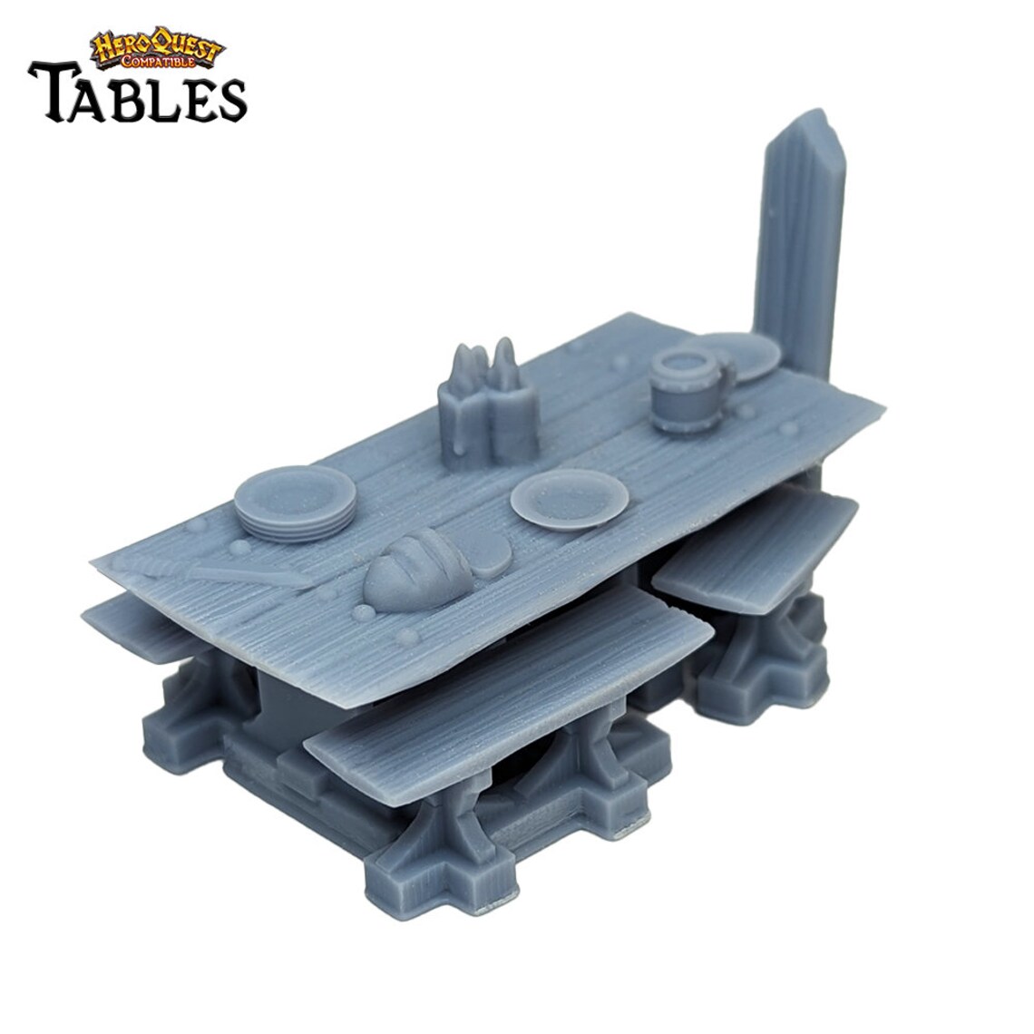 25mm Guards Feasting Table Heroquest Compatible Terrain Miniature ...