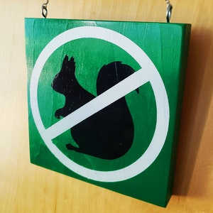 Garden Green No Squirrels Allowed No Entry Garden Sign | Yard Signage ...