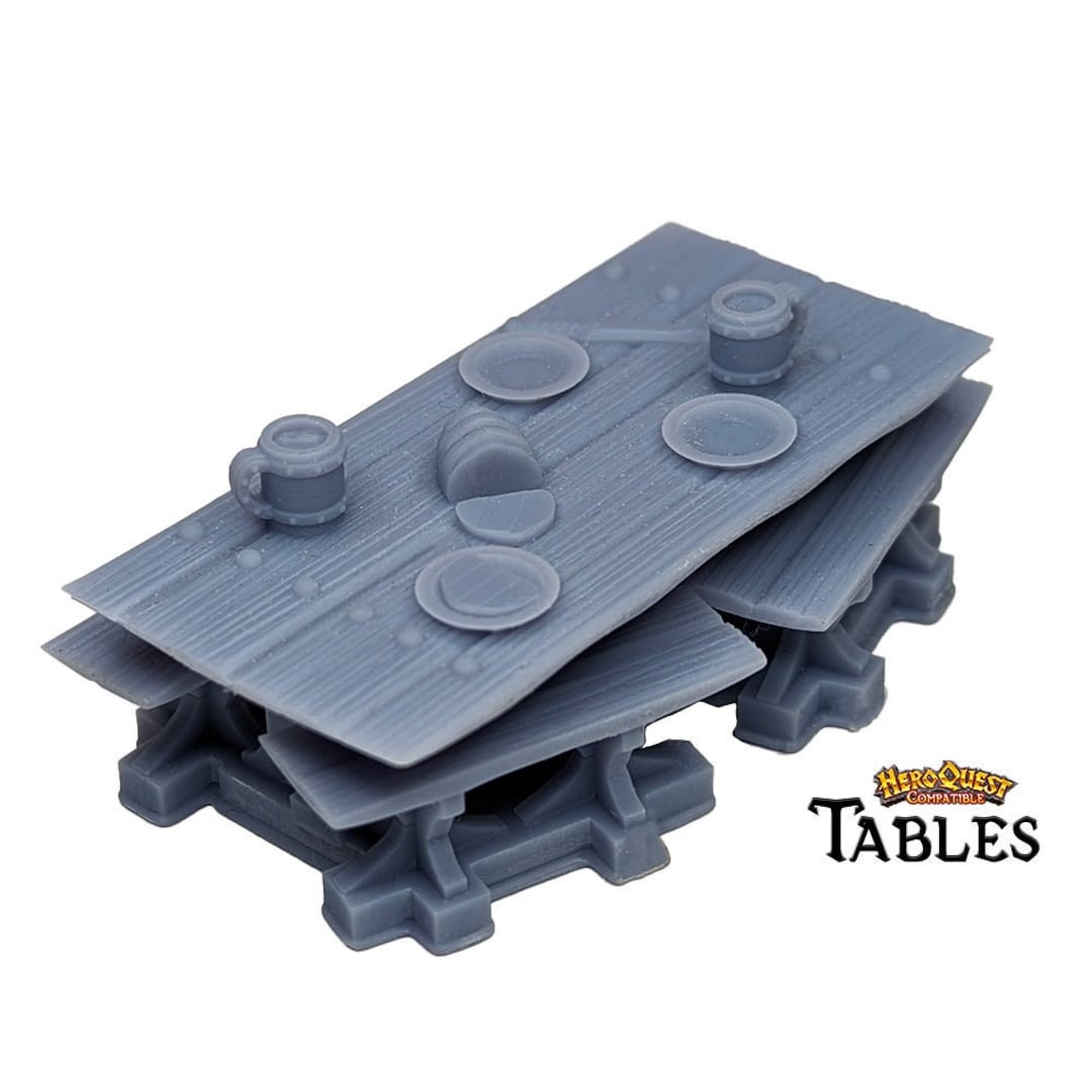 25mm Tavern Long Table Heroquest Compatible Terrain Miniature ...