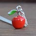 Snow White and the Seven Dwarfs Poisoned Red Apple Charm Necklace ...