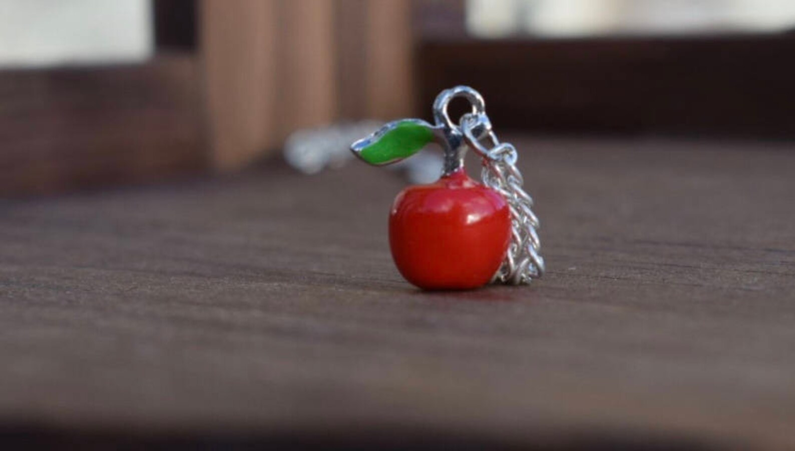 Snow White and the Seven Dwarfs Poisoned Red Apple Charm Necklace ...