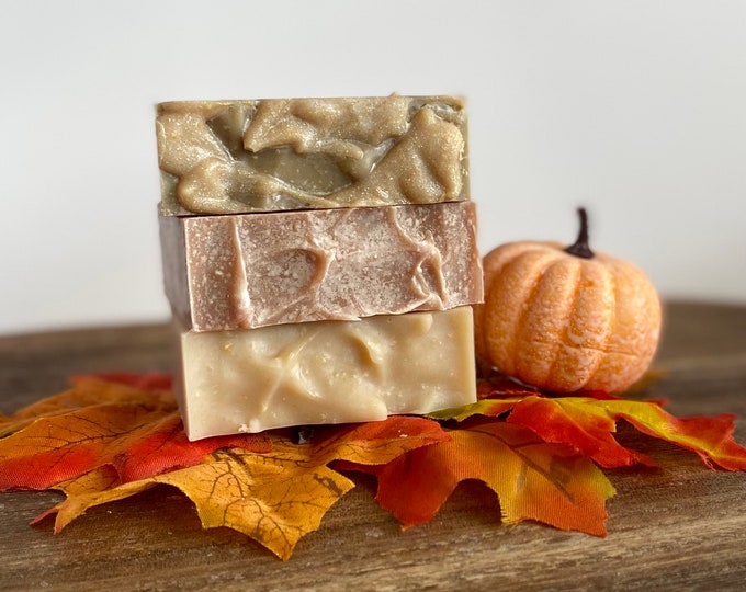 3 Bar Fall Goat Milk Soap Bundle Soap Pack Skin Care Fall Bar Soap Autumn Soap Fall Decor Autumn ...