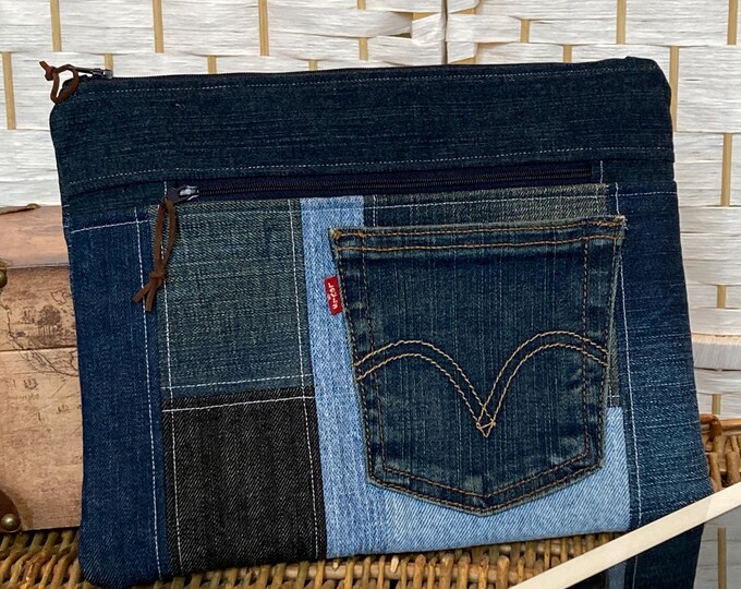 Recycled Denim Padded Device Sleeve, iPad Cover, Padded Tablet Cover ...