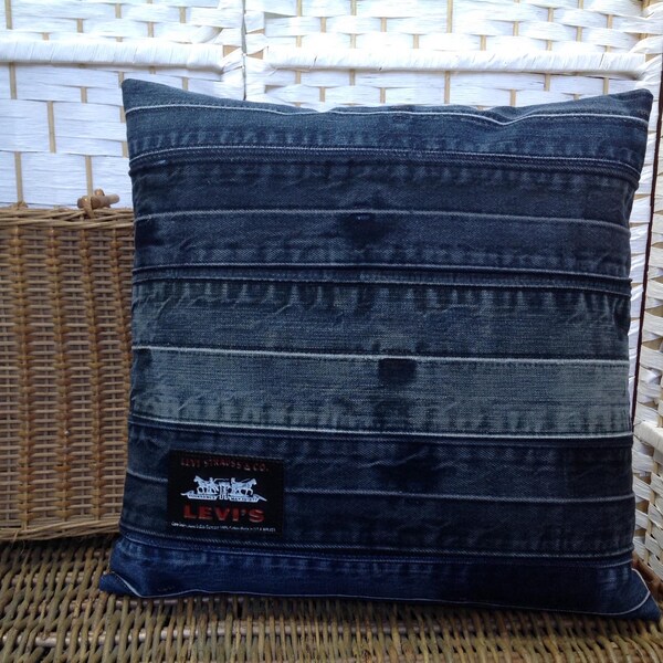 Denim Cushions - Etsy UK
