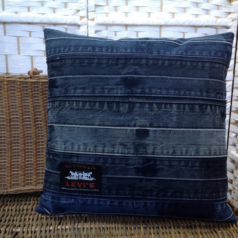 Denim Pillow Covers - Etsy