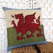 Welsh Dragon Cushion Cover, 16 Square Cover, Tapestry and Recycled ...
