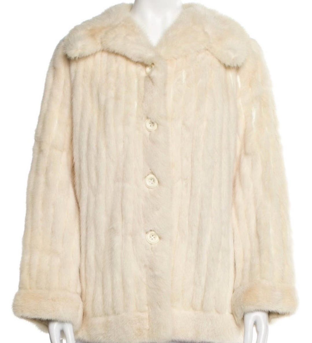 Robinsons Stripped Mink Fur Coat - Etsy