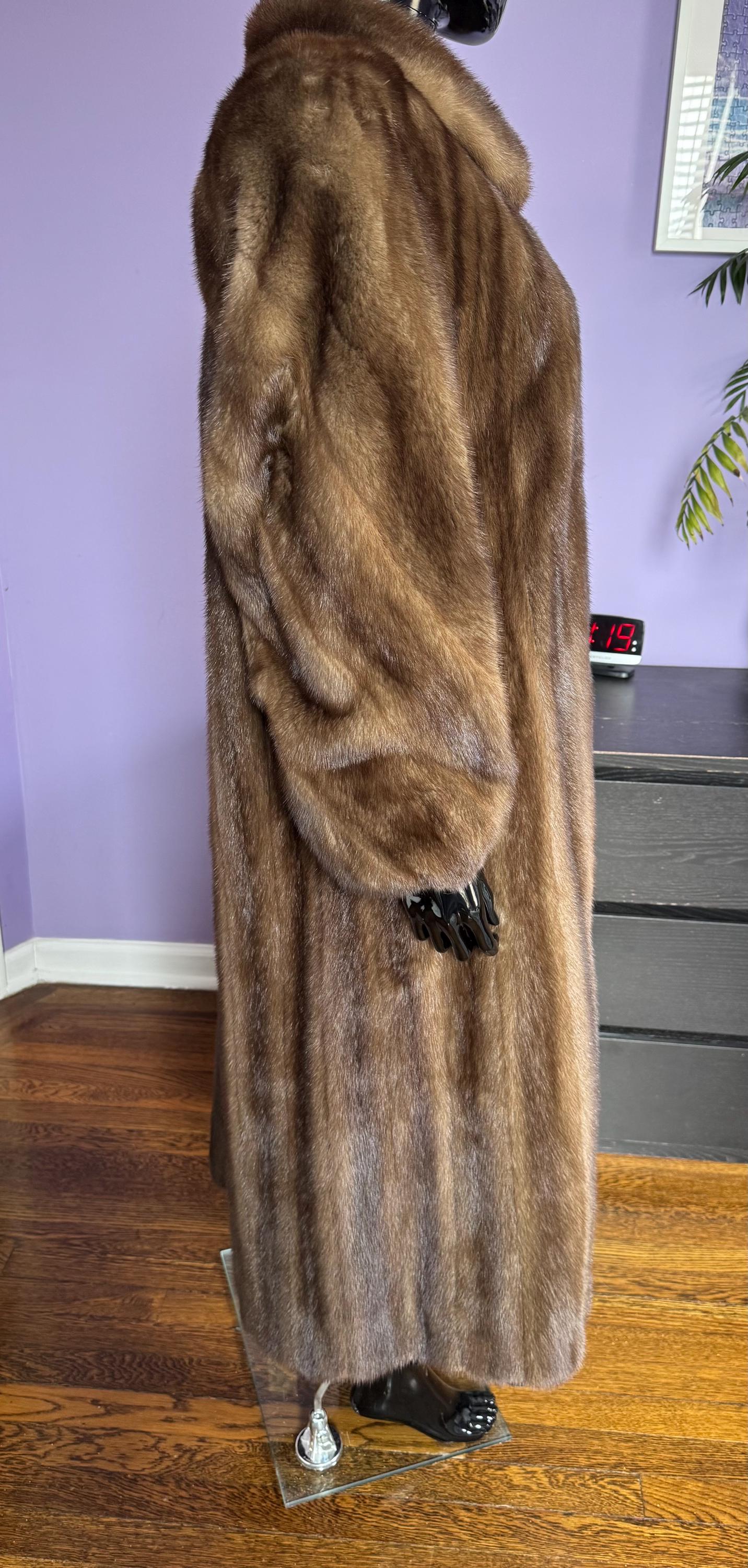Brown Mink Autumn Haze Pastel Brown Fur Coat - Etsy UK