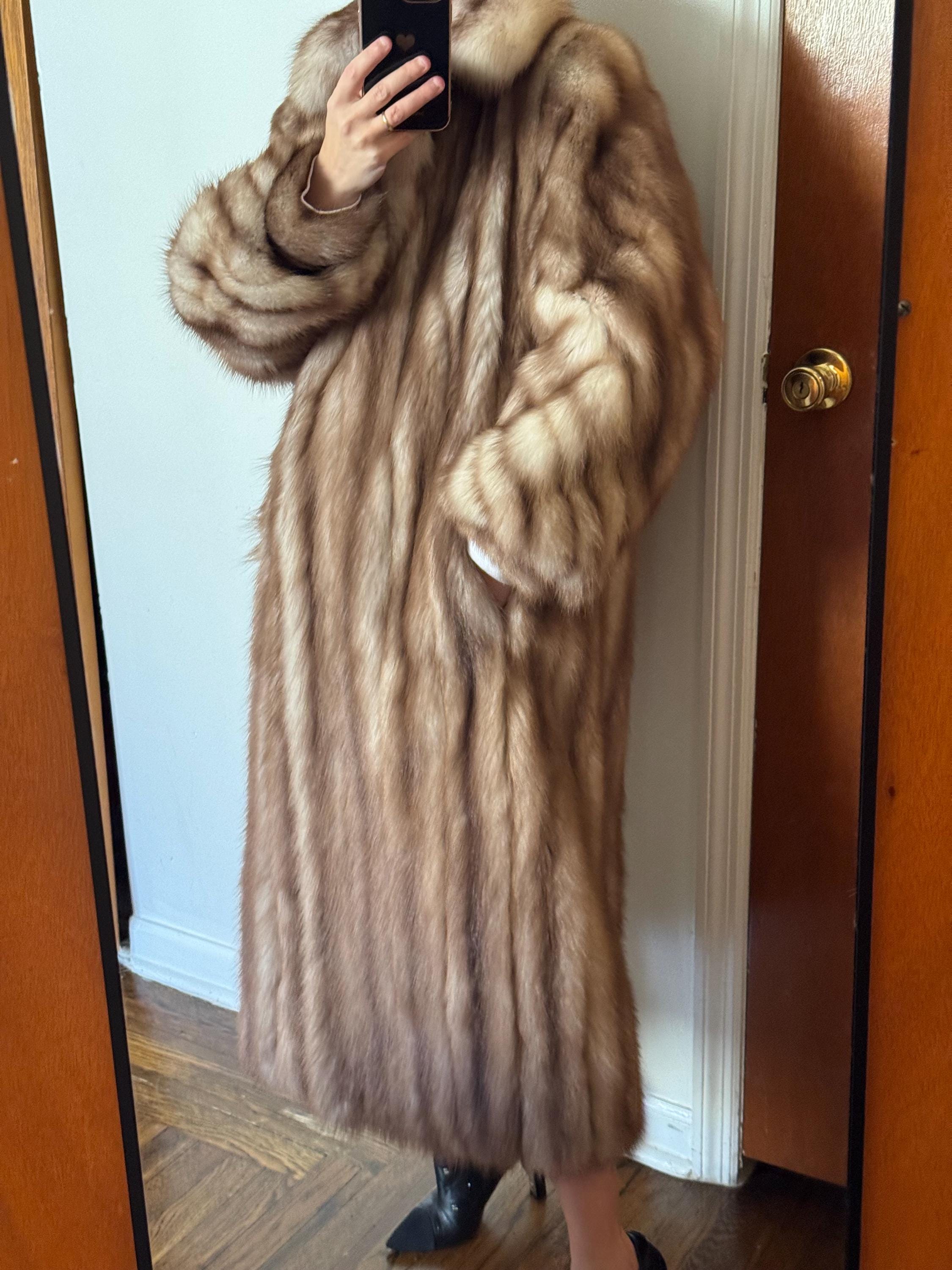 Marten Sable Brown Fur Coat - Etsy