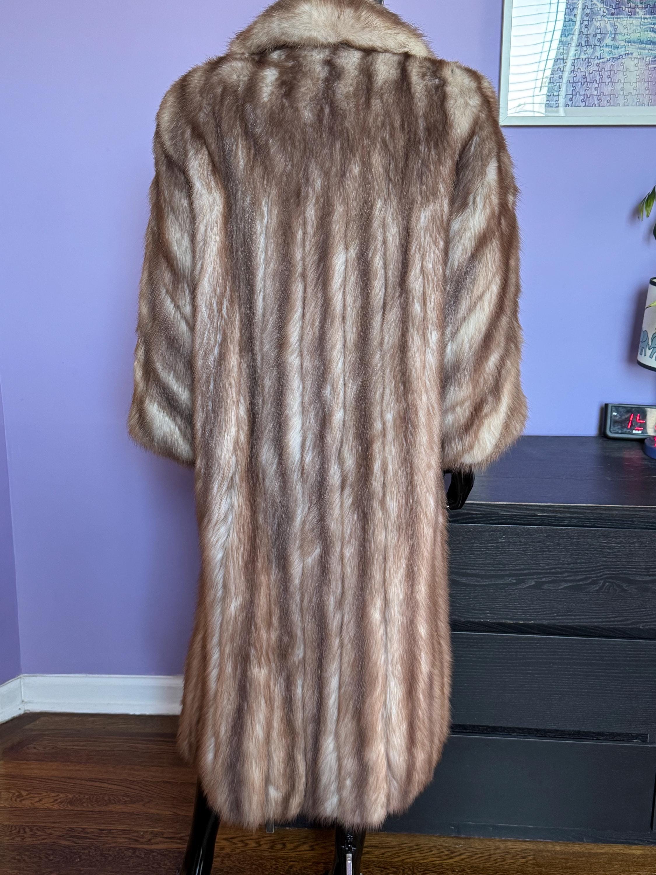 Marten Sable Brown Fur Coat - Etsy