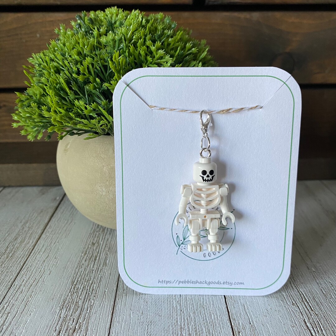 Upcycled LEGO Brick Progress Keeper Halloween Progress Keeper Skeleton ...