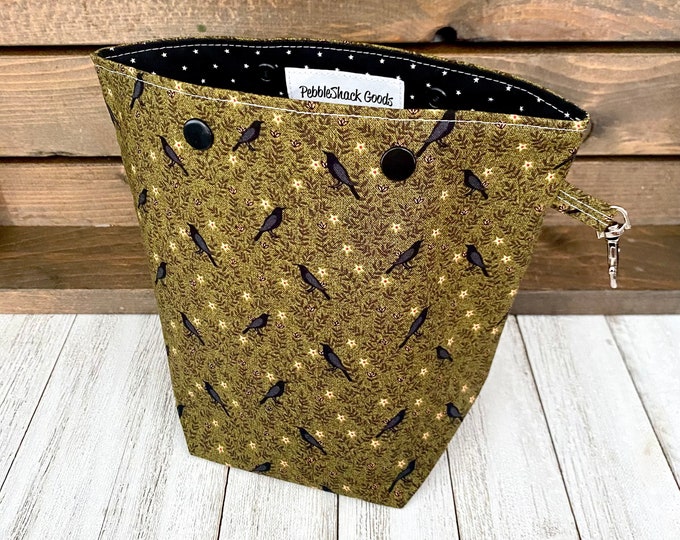 Halloween Sock Knitting Bag, Project Bag, Sock Sack, Knitting Project ...