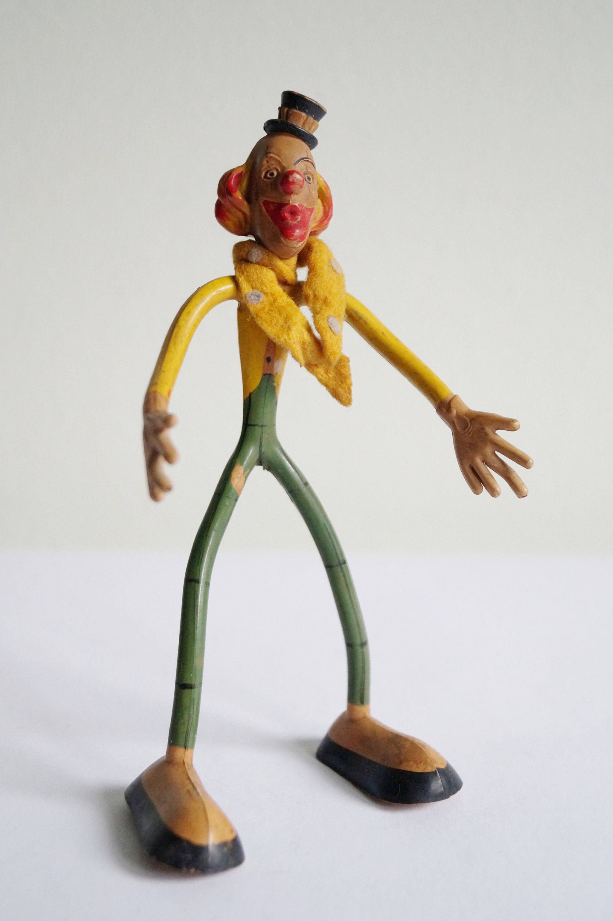 Toy Clown Bendable Clown Plastic Clown Figure Bendy Clown Made in West ...