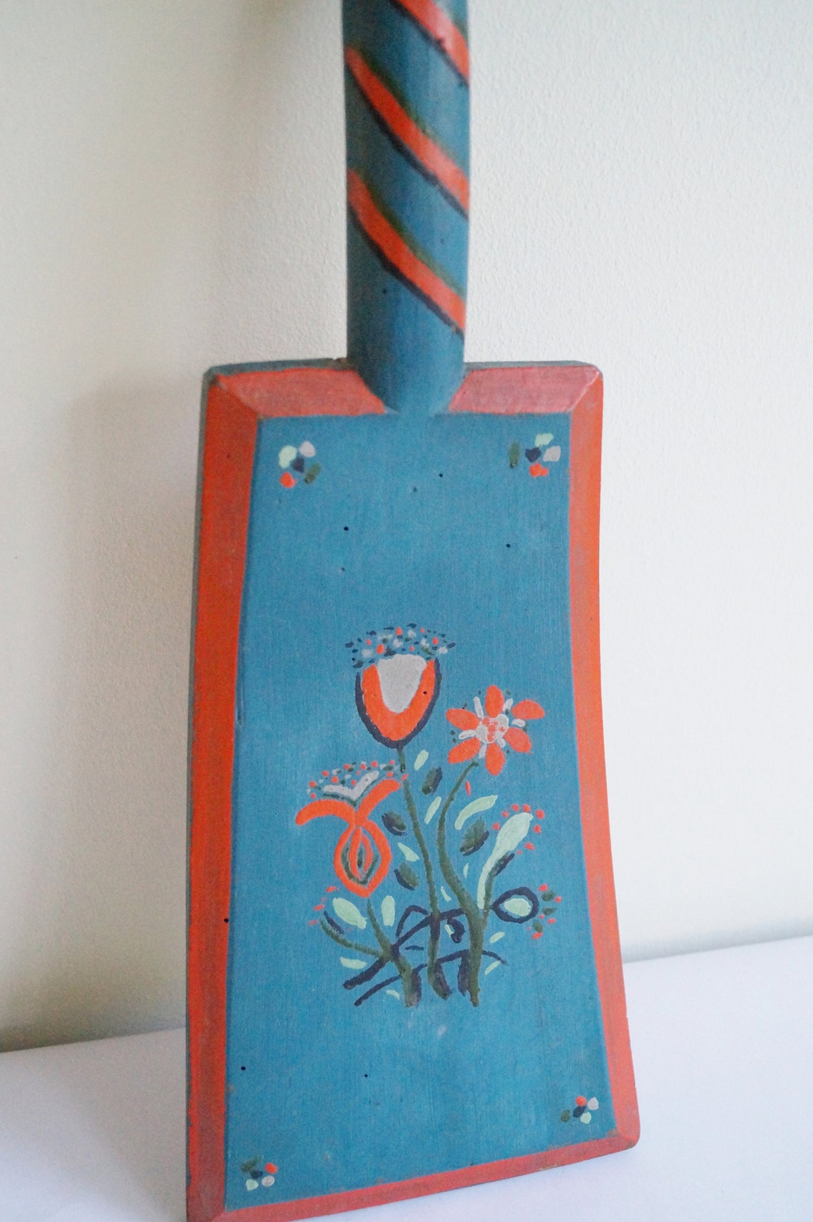 Wooden Washing Paddle Laundry Paddle Country Art Gift for Bride Bright ...