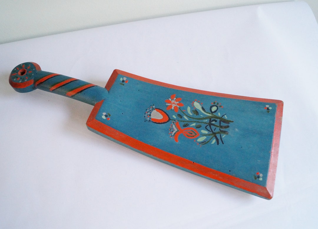 Wooden Washing Paddle Laundry Paddle Country Art Gift for Bride Bright ...