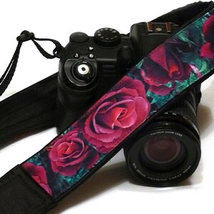 Roses Camera Strap. DSLR Camera Strap. Canon Camera Strap. Camera ...