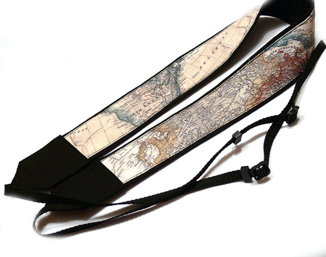 Map Camera Strap. DSLR Camera Strap. Canon Nikon Camera - Etsy