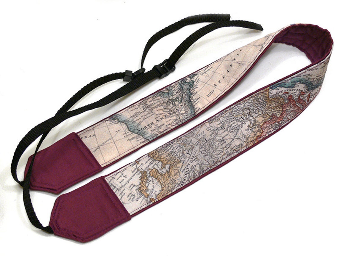 Camera Strap. World Map Camera Strap. Personalized Camera - Etsy Australia