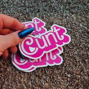 Cunt Sticker Vinyl Waterproof Decal - Etsy