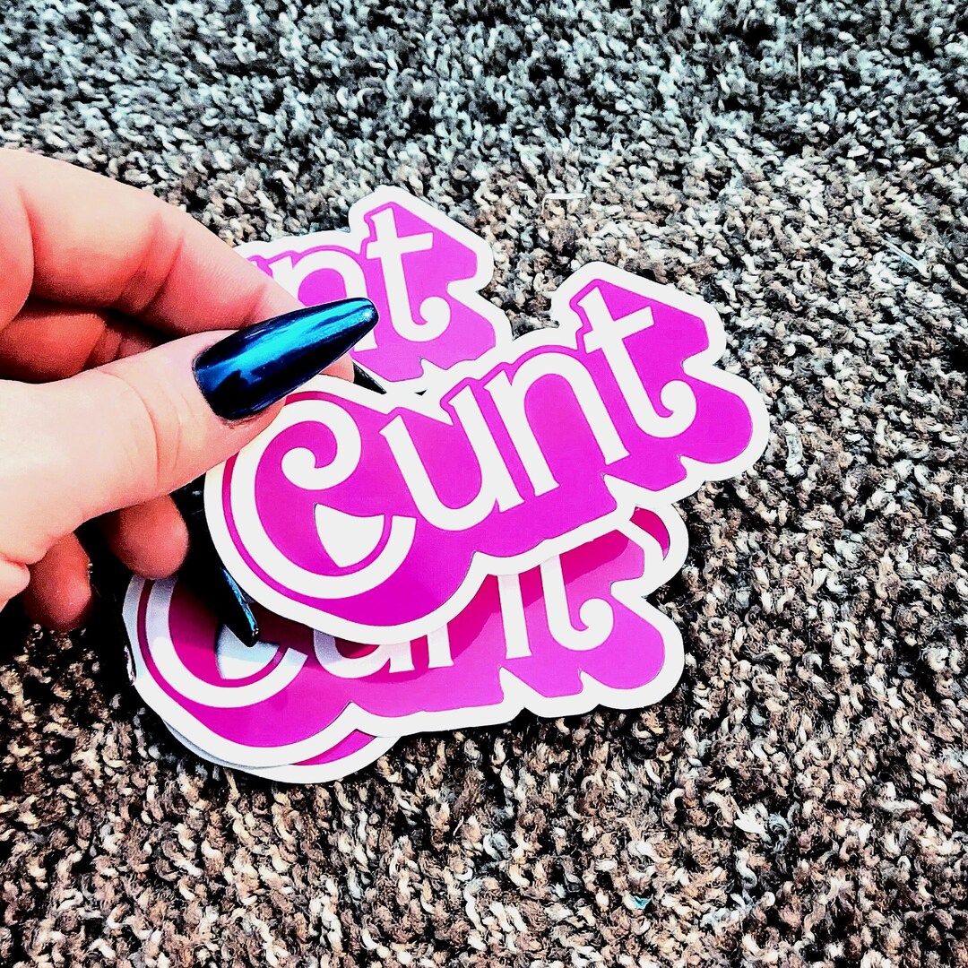Cunt Sticker Vinyl Waterproof Decal / Magnet - Barbie Theme - Etsy