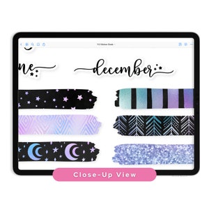 Days and Months Digital Planner Stickers - PNG Digital Stickers ...